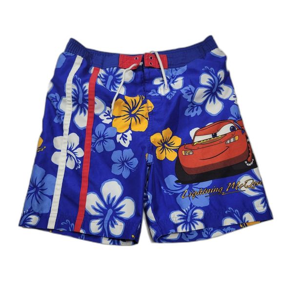 Swim | Disney Pixar Youth Lightning Mcqueen Swim Trunks Board Shorts ...